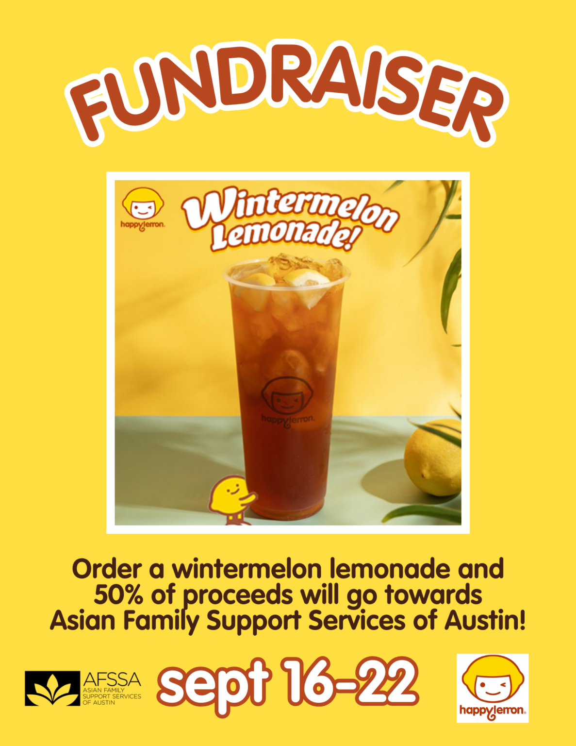 Happy Lemon Fundraiser - Asian Family Support Services of Austin (AFSSA)