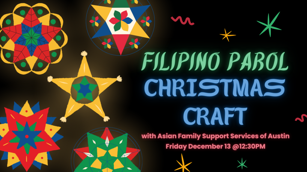 Filipino Christmas Parol Craft @ San Marcos Public Library - Asian ...